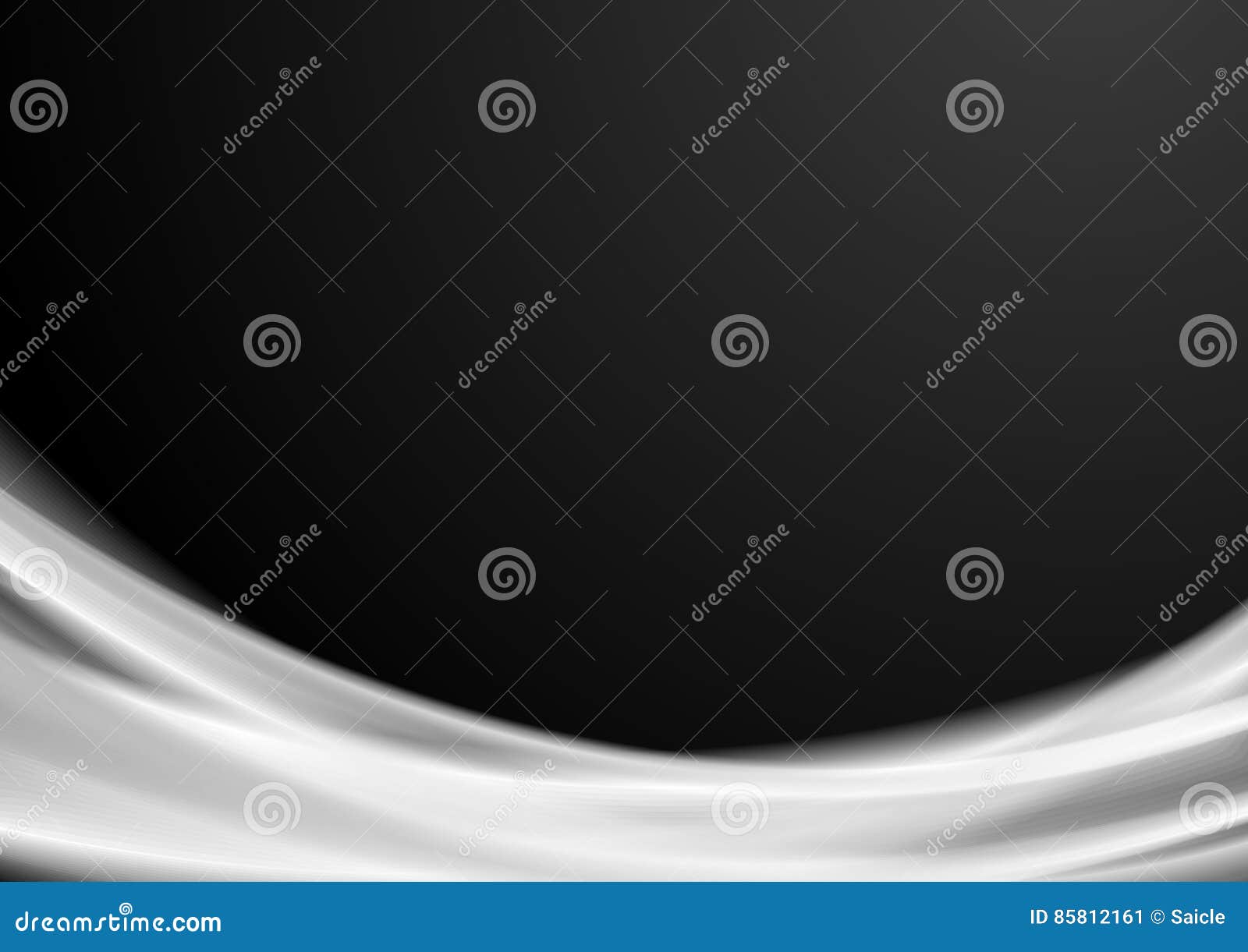 Soft Contrast Black White Waves Background Stock Vector - Illustration ...