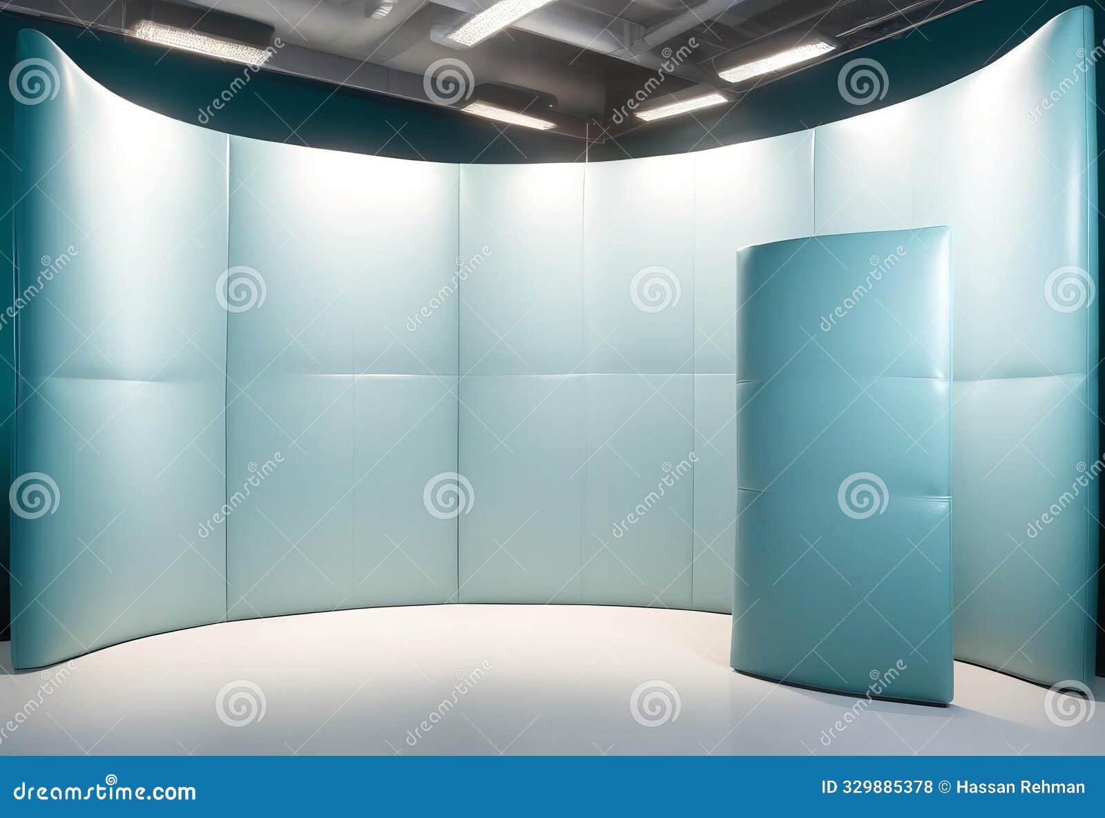 Soft Convex Wall Panels, in White Leather Stock Illustration ...