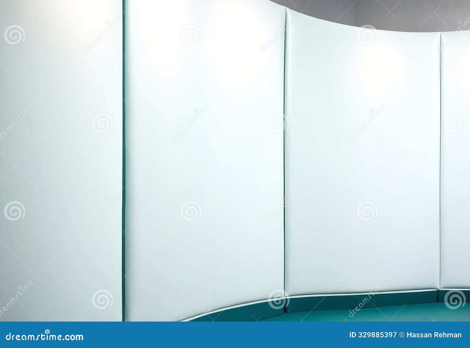 Soft Convex Wall Panels, in White Leather Stock Illustration ...