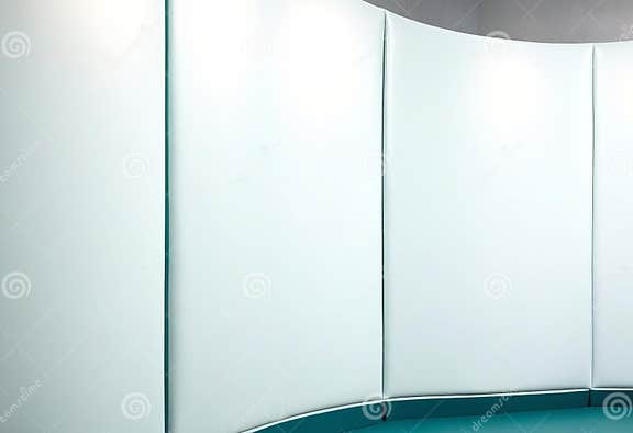 Soft Convex Wall Panels, in White Leather Stock Illustration ...