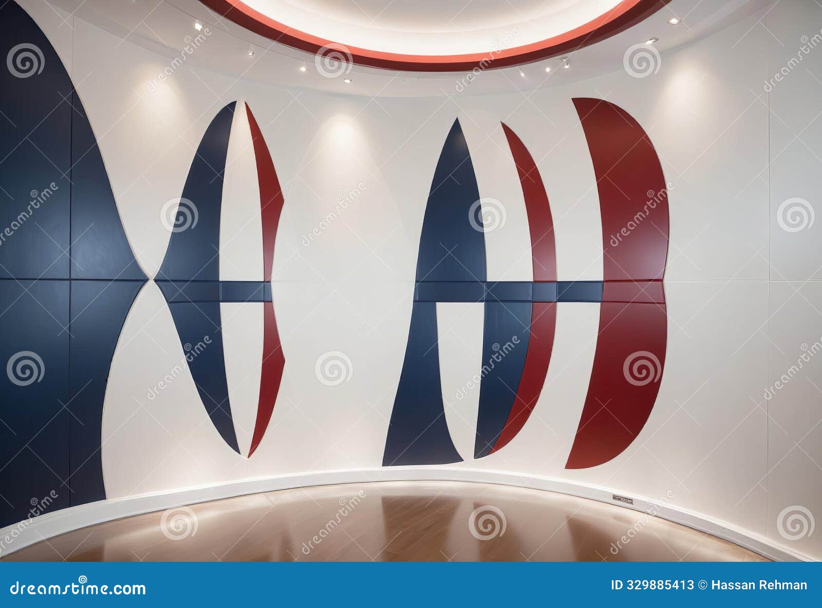 Soft Convex Wall Panels, in White Leather Stock Illustration ...