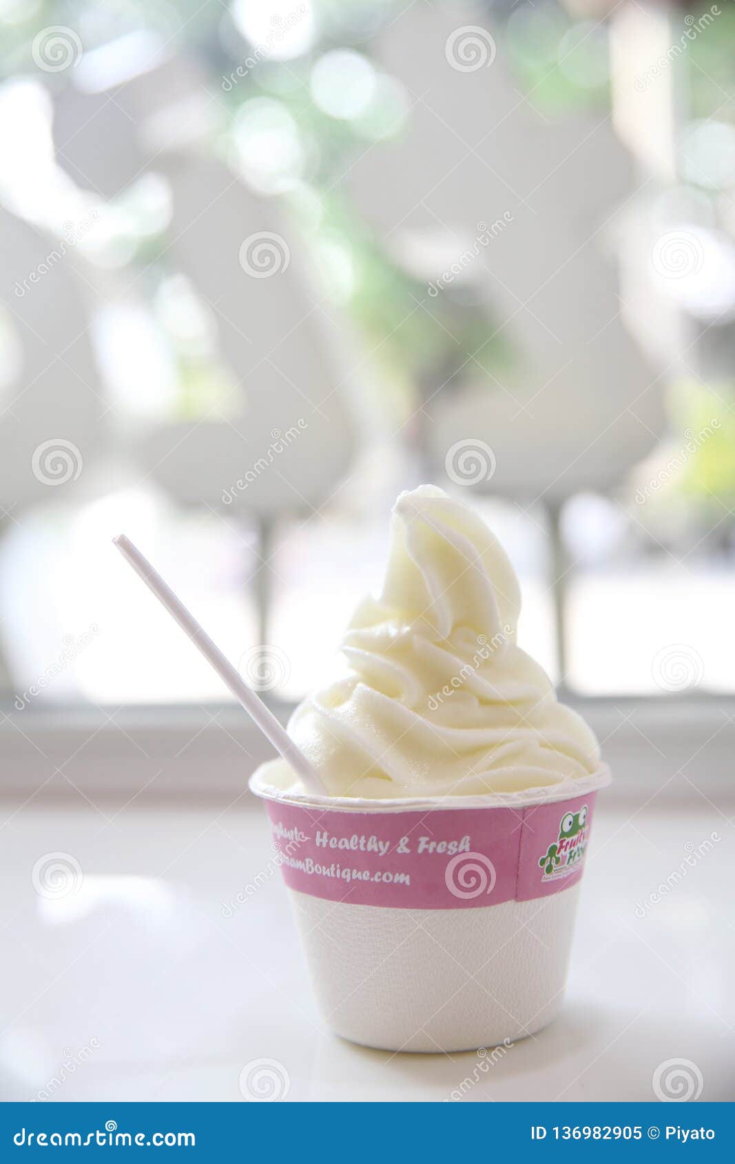Soft Cream yogurt editorial image. Image of creamy, american - 136982905