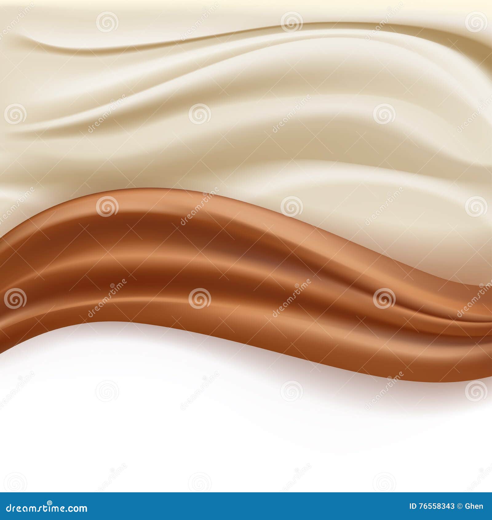 Soft Creamy Milky Waves Cartoon Vector | CartoonDealer.com #76558343