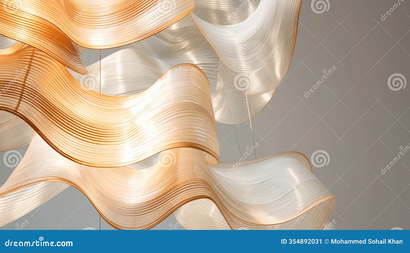 Soft Curved Surface Formed by Arrangement of Glass Filaments Stock ...