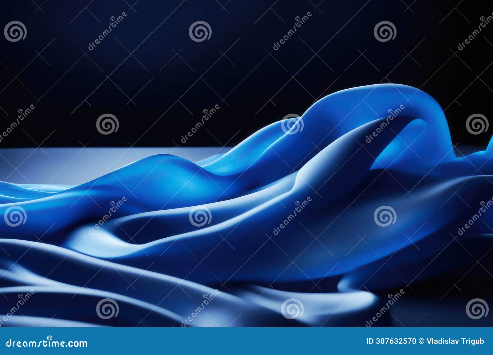 Soft Curves Of Silky Fabric. Showing Presentations, Layout, Assembling ...