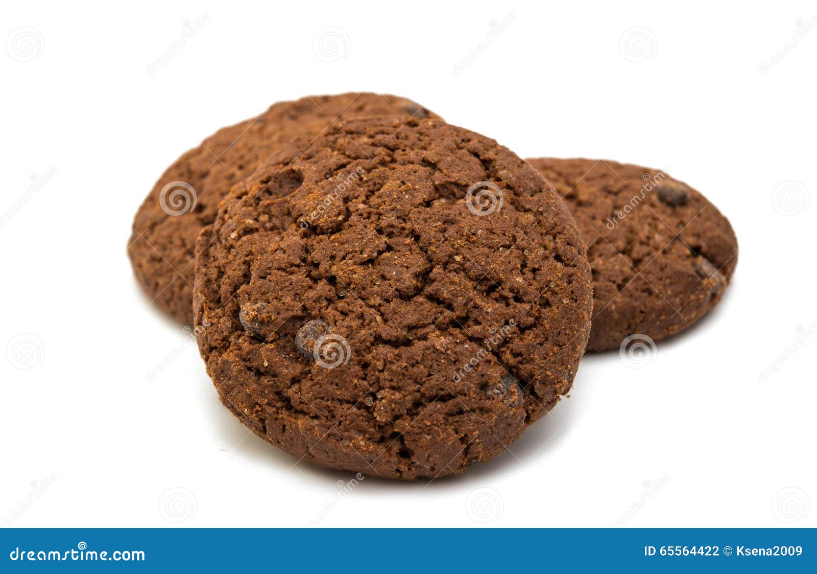Soft Dark Chocolate Brownie Cookies Stock Photo - Image of baked ...