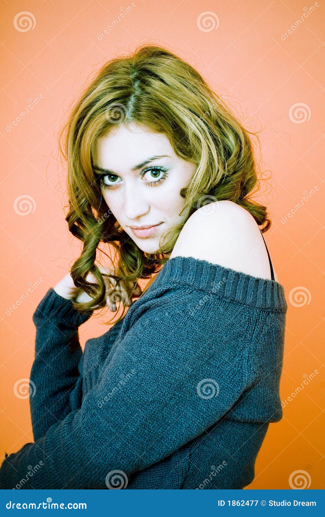 Soft and demure. stock image. Image of audacious, orange - 1862477
