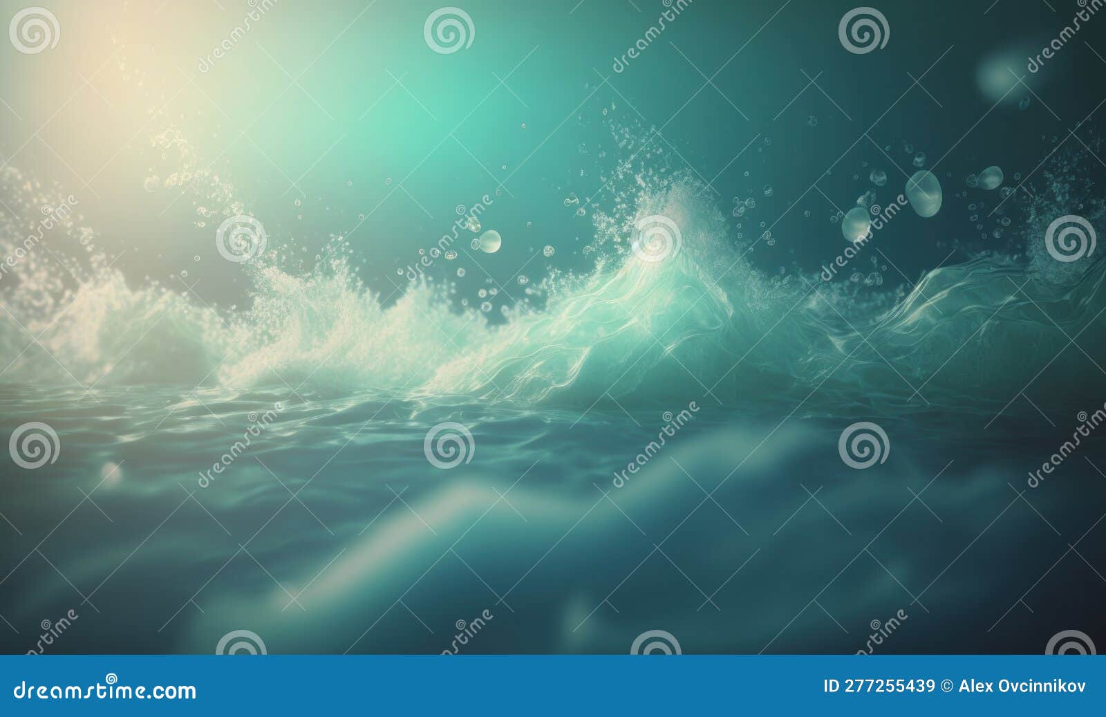 Soft And Dreamy Water Background For Professional Use. Royalty-Free ...