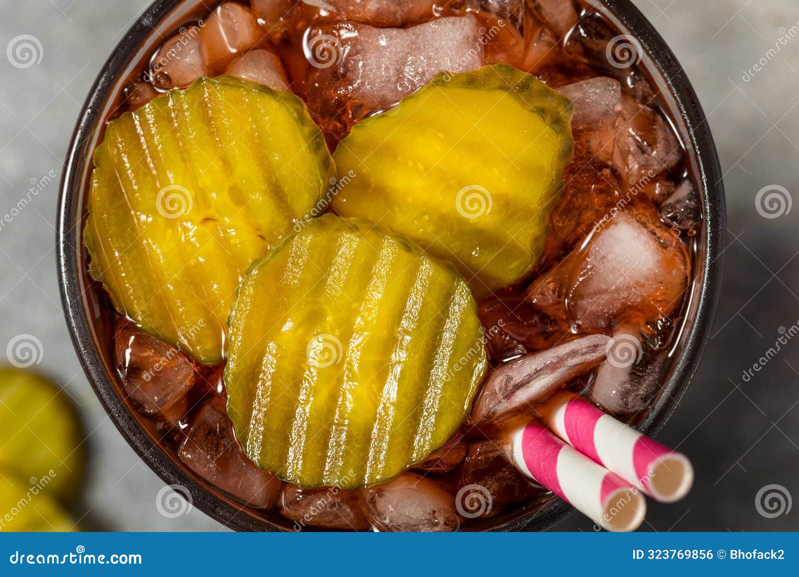 Soft Drink Cola with Pickles Stock Photo - Image of cold, soda: 323769856