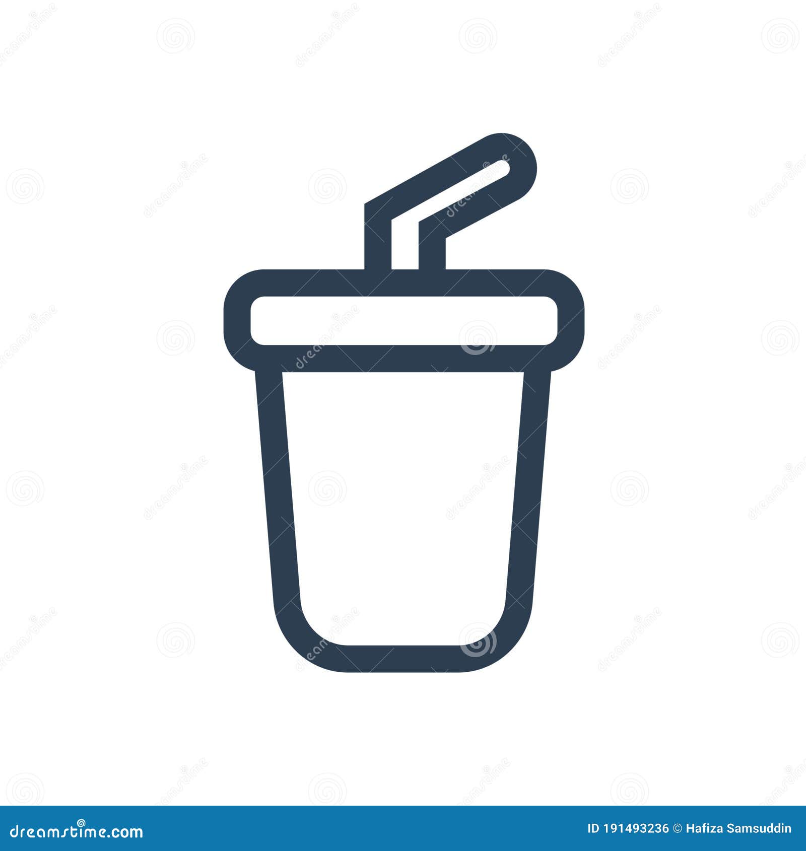 Soft Drink Cup Icon. Vector Illustration Decorative Design Stock Vector ...