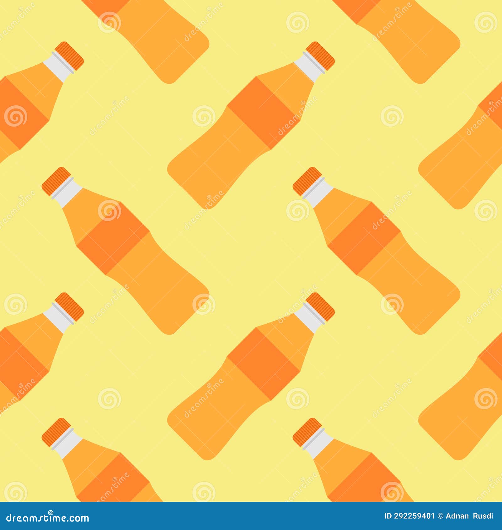 Soft Drink Seamless Pattern Vector Illustration. Bottle of Soda ...