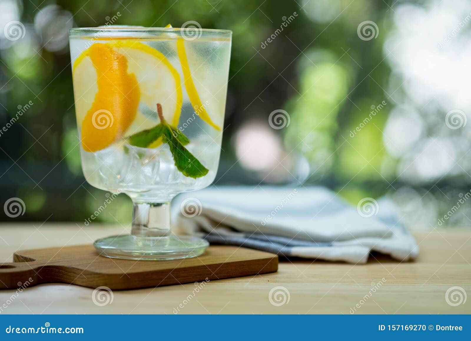 Soft Drinks Beverages. Fruit Cocktail Stock Photo - Image of leaf ...