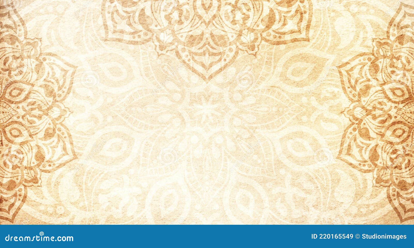 Soft Earthy Golden Tan Sandstone Textured Background with Mandals Stock ...