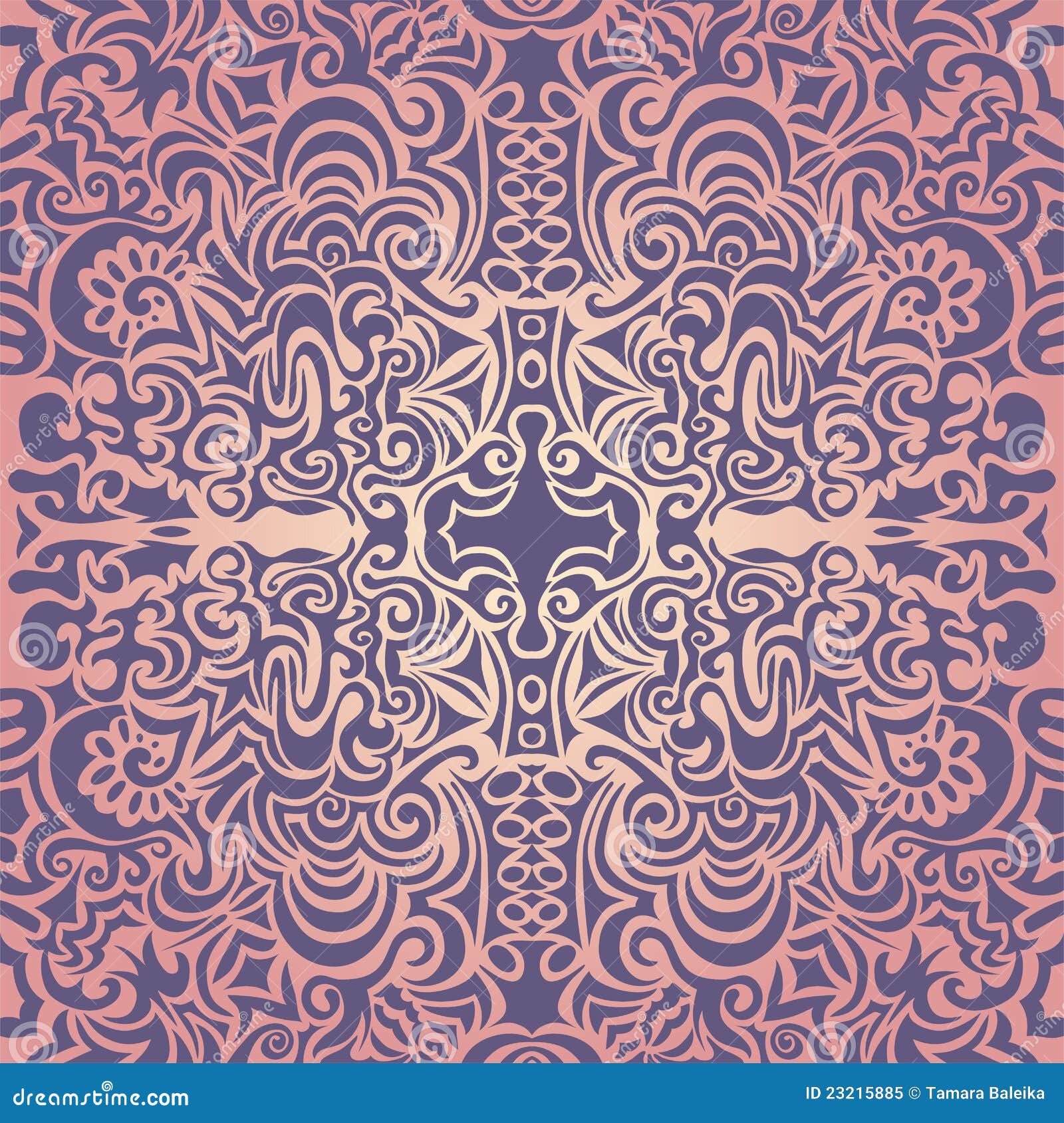 Soft Elegant Seamless Pattern Stock Vector - Illustration of scroll ...