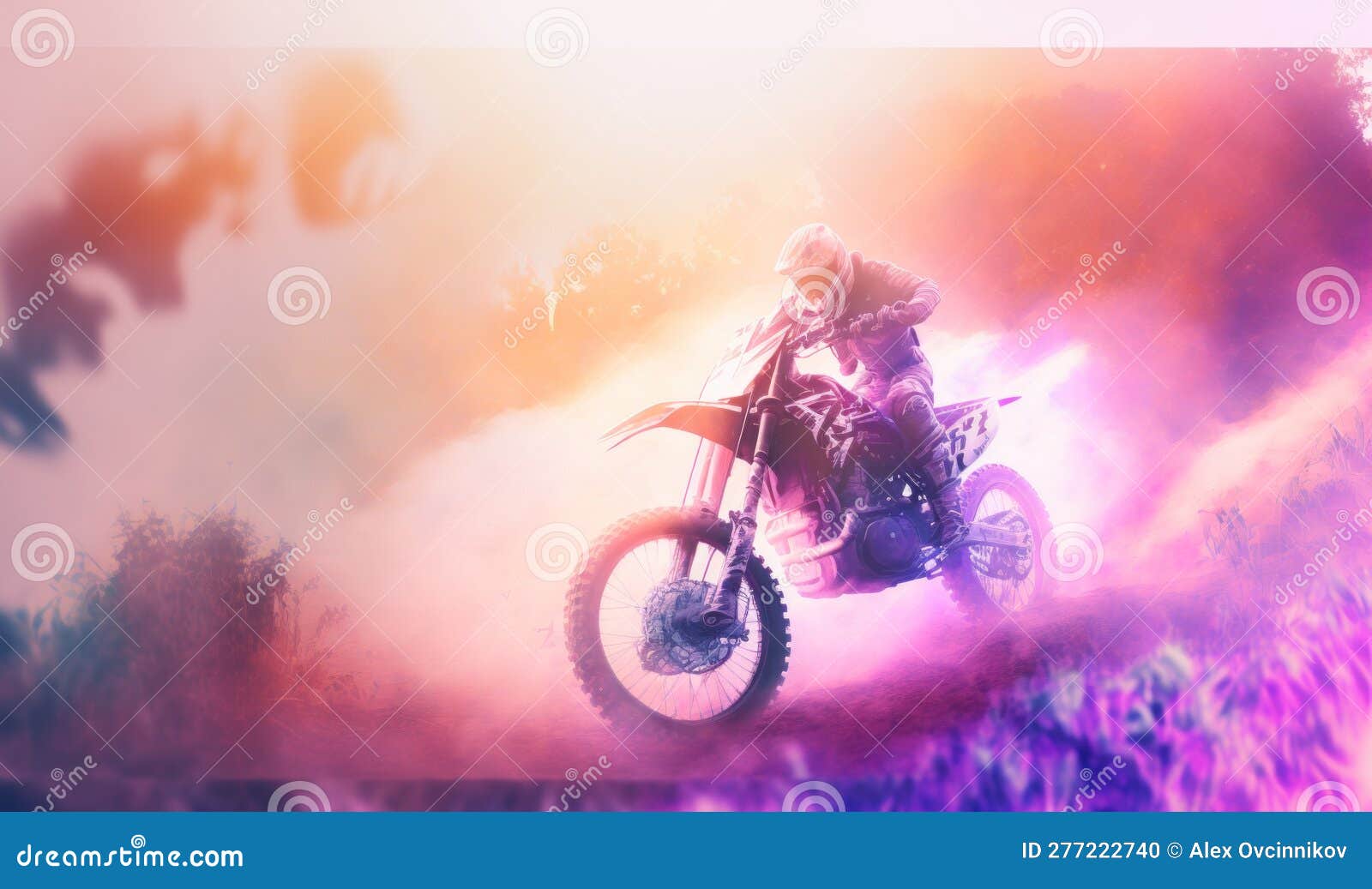 Soft Ethereal Dreamy Motorcycle Background for Professional Use. Stock ...