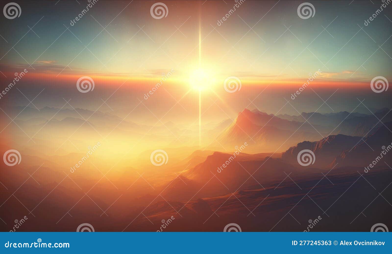 Soft Ethereal Sunrise Background for Professional Use. Stock ...