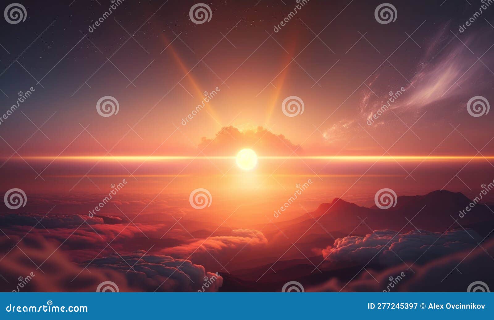 Soft Ethereal Sunrise Background for Professional Use. Stock ...