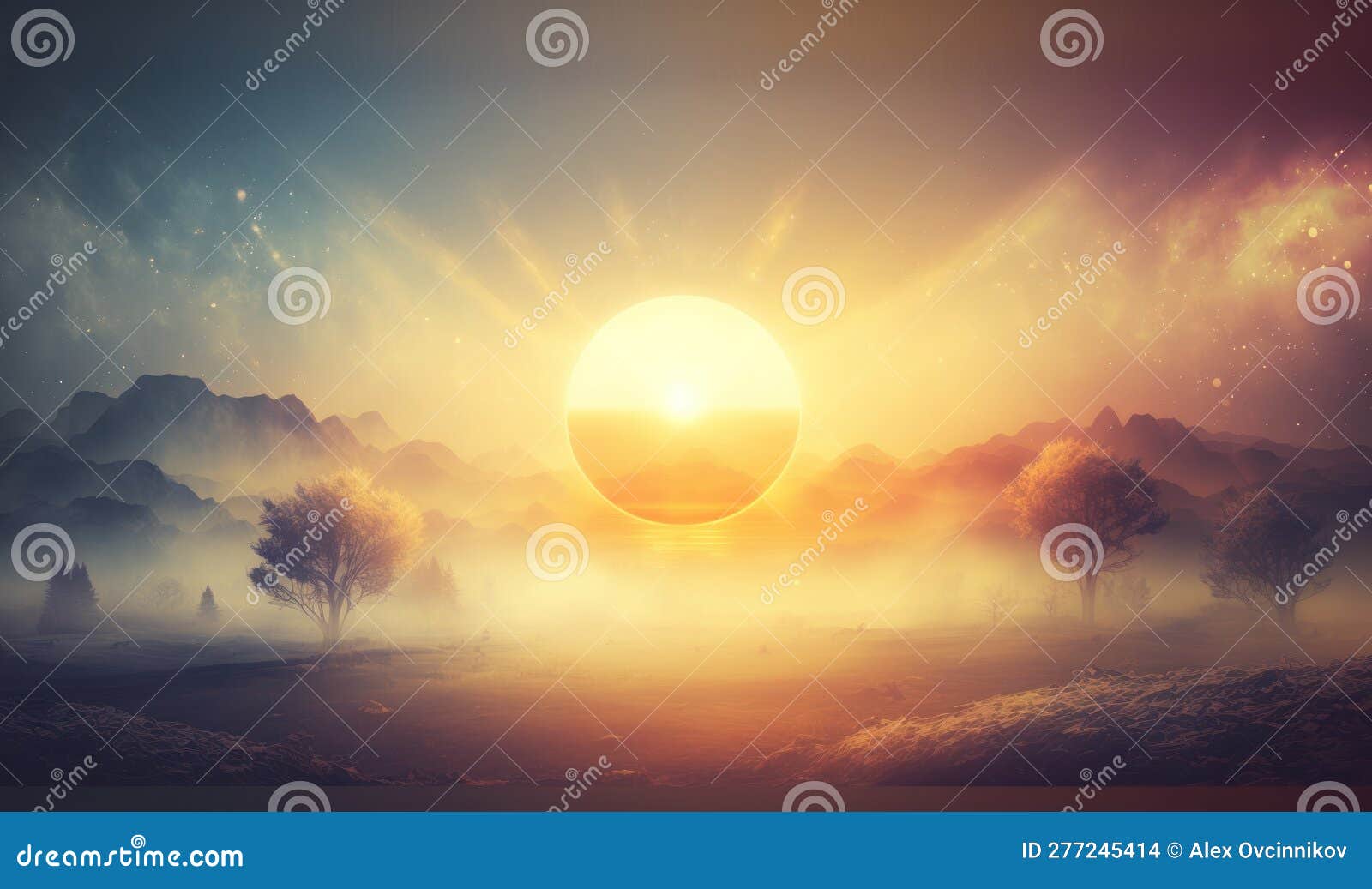 Soft Ethereal Sunrise Background for Professional Use. Stock ...
