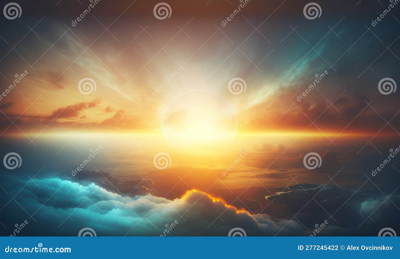 Soft Ethereal Sunrise Background for Professional Use. Stock ...