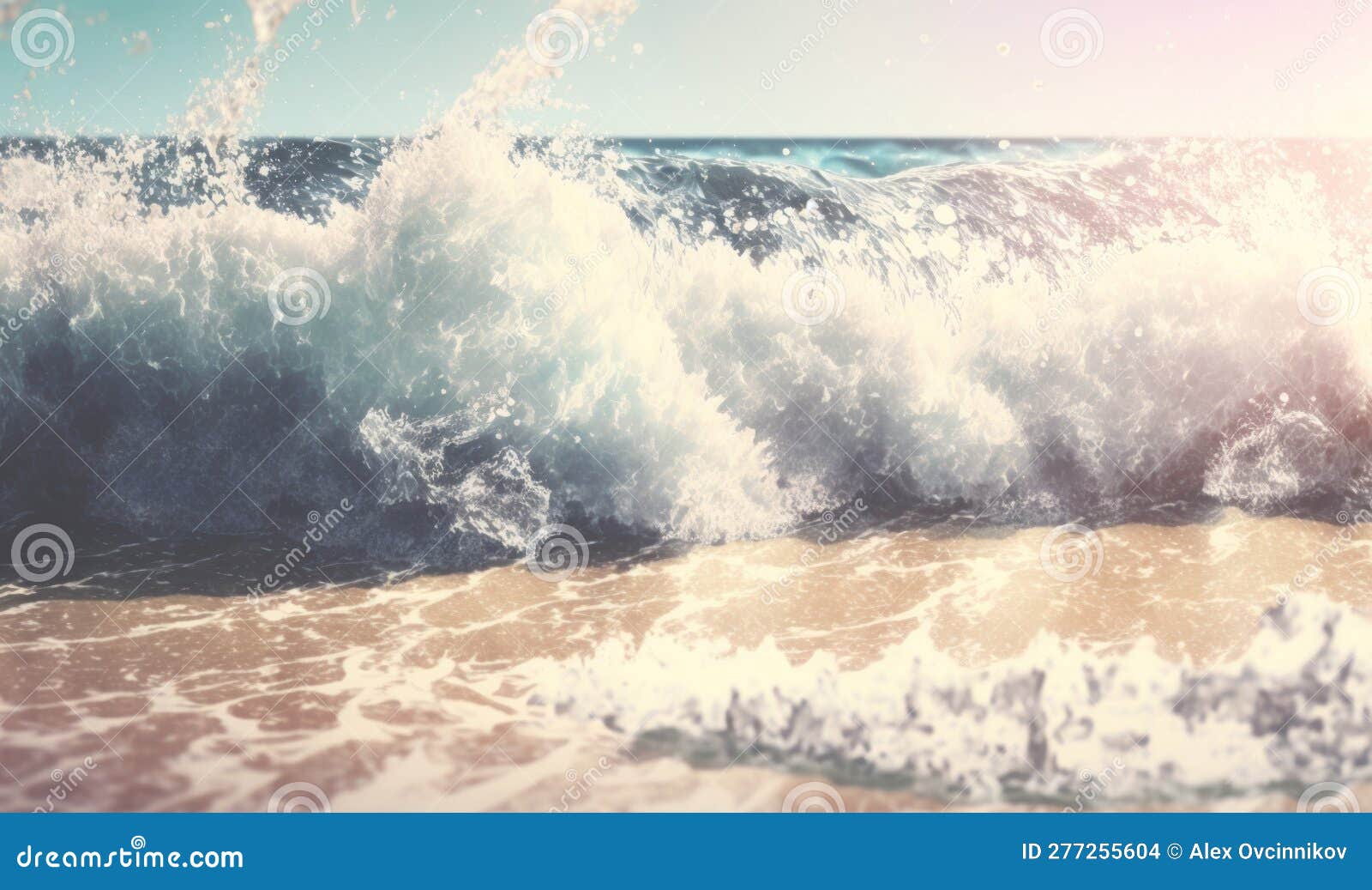 Soft Ethereal Water Spray Waves Background for Design Projects. Stock ...