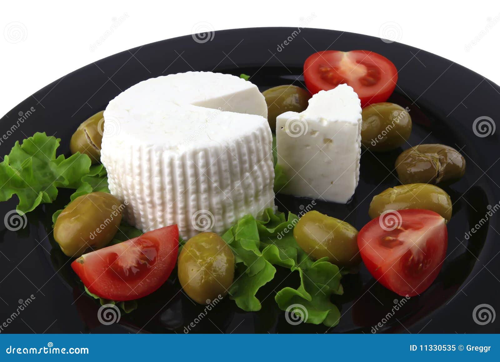 Soft Feta Cheese Served with Tomato Stock Image - Image of feta, dairy ...