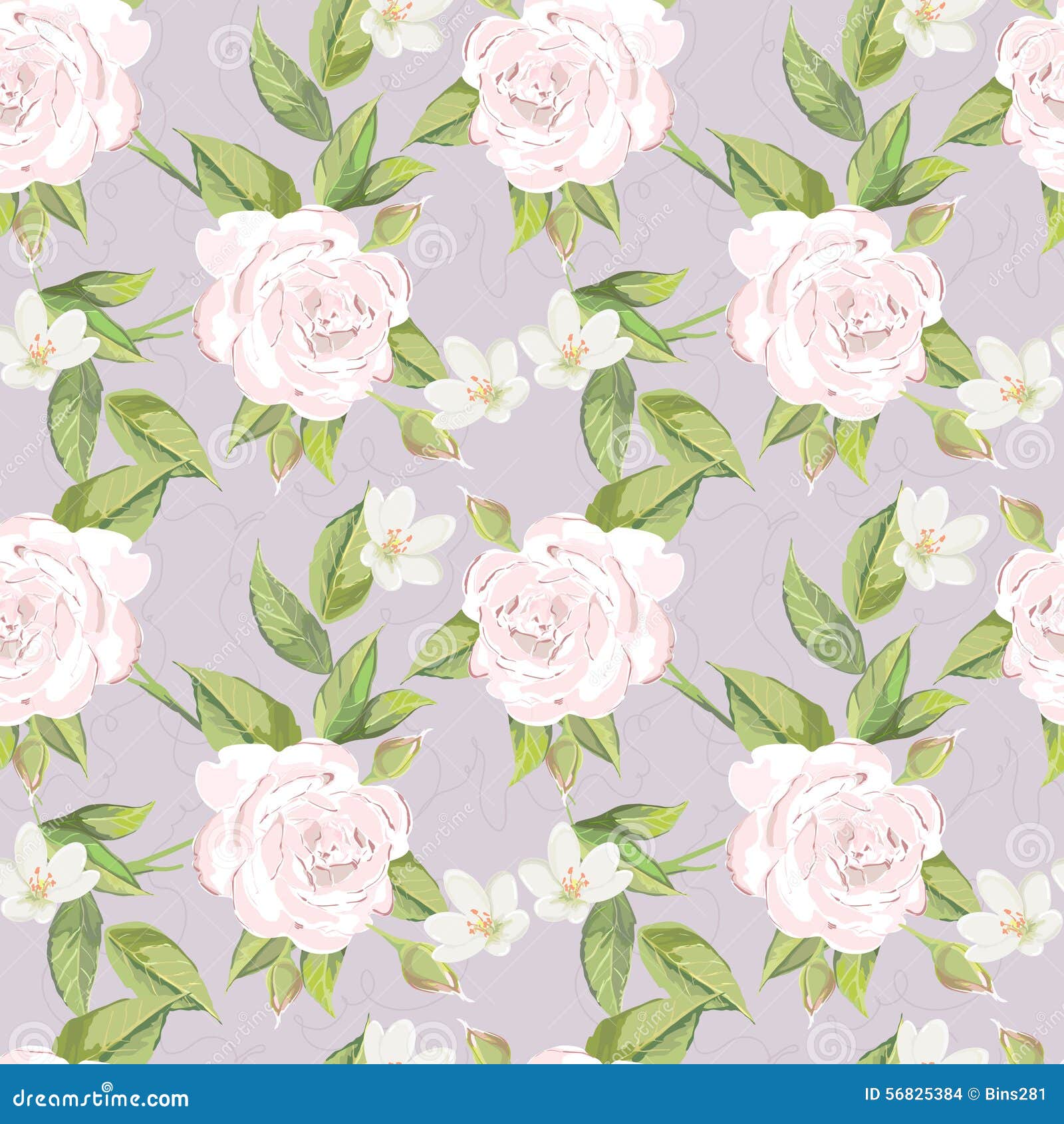 Soft floral pattern stock vector. Illustration of natural - 56825384