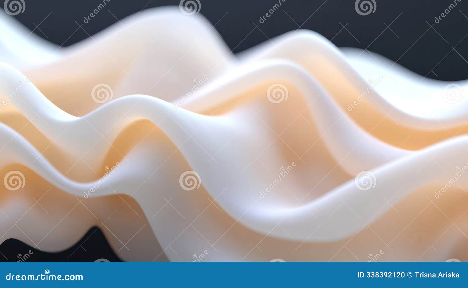 Soft, Flowing Fabric with Gentle Waves and Gradients, Emphasizing ...