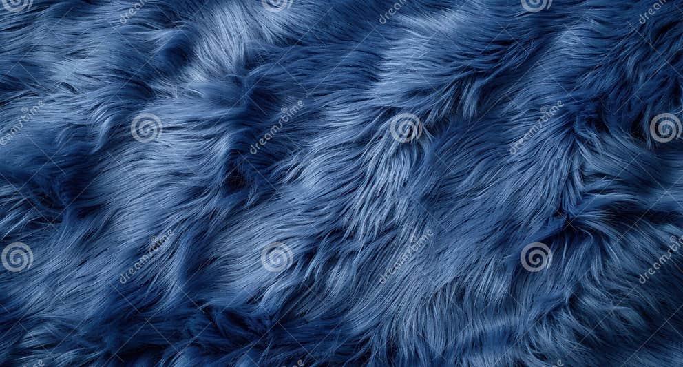 Soft and Fluffy Blue Fur Texture Background Stock Illustration ...