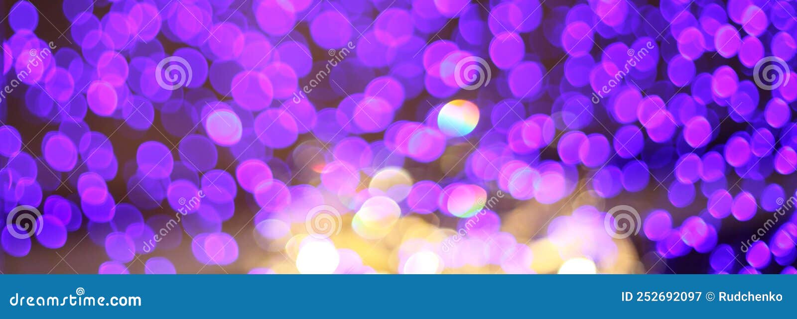 Soft Focus Abstract Lights Blur Blinking Horizontal Background Stock ...