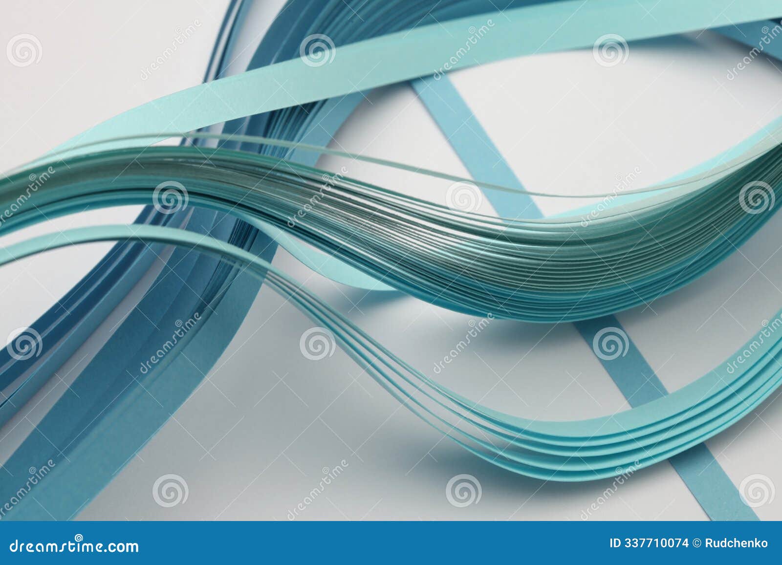 Soft Focus Abstract Texture Blue Color Strip Wave Paper Line Copy Space ...