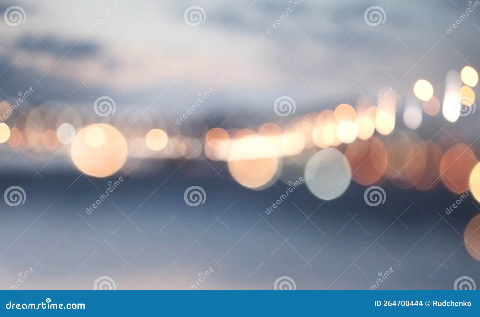 Soft Focus Blur Abstract City Lights Blur Blinking Horizontal ...