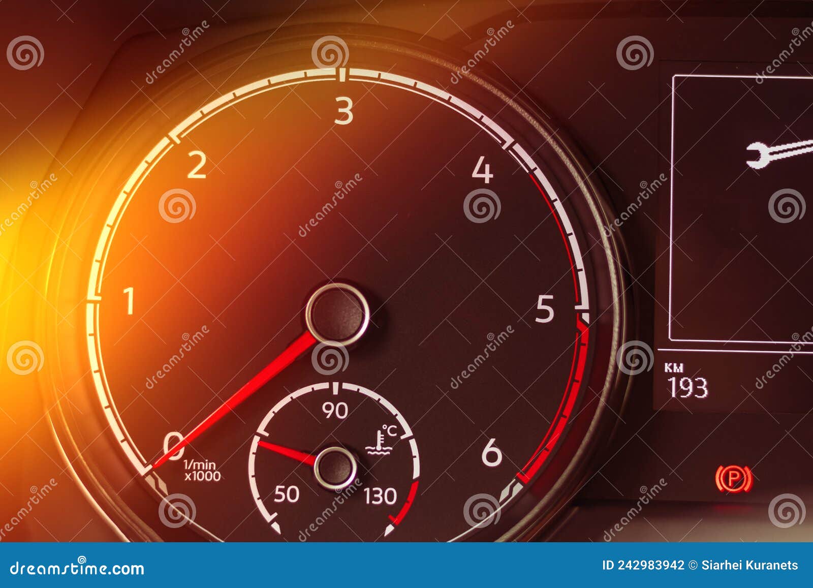 Soft Focus. Natural Light. the Dashboard Stock Photo - Image of ...