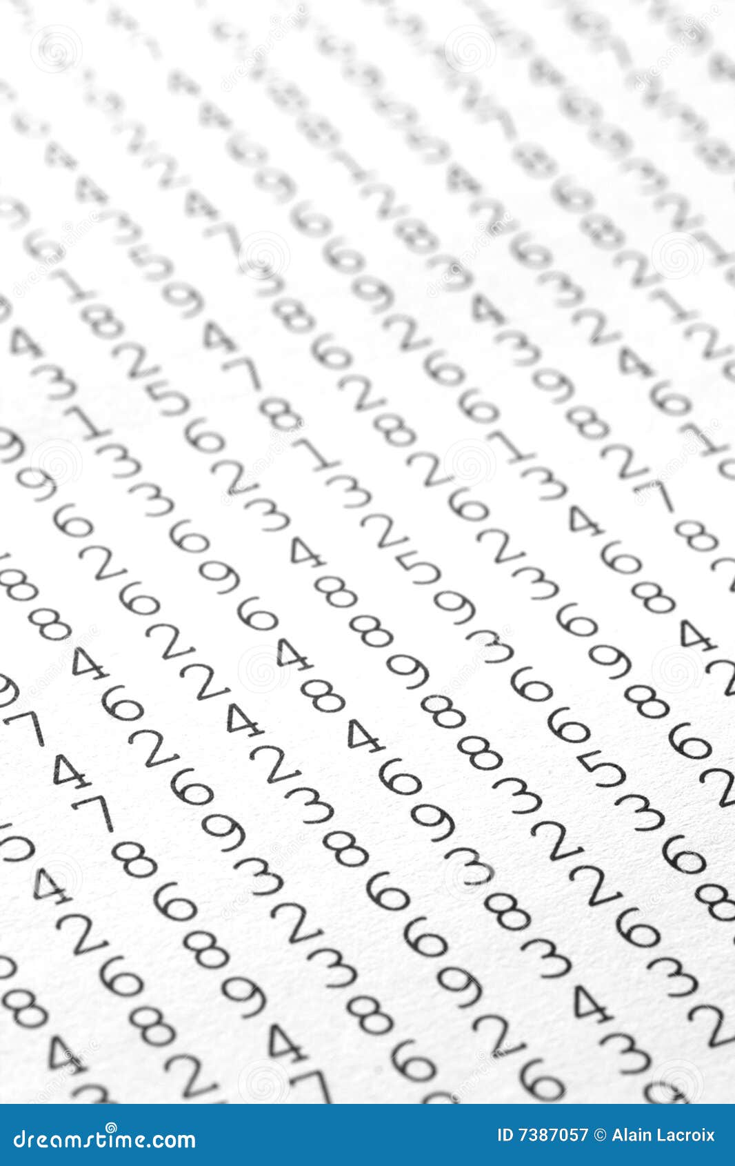 Soft Focus Numbers Background Stock Image - Image of background ...