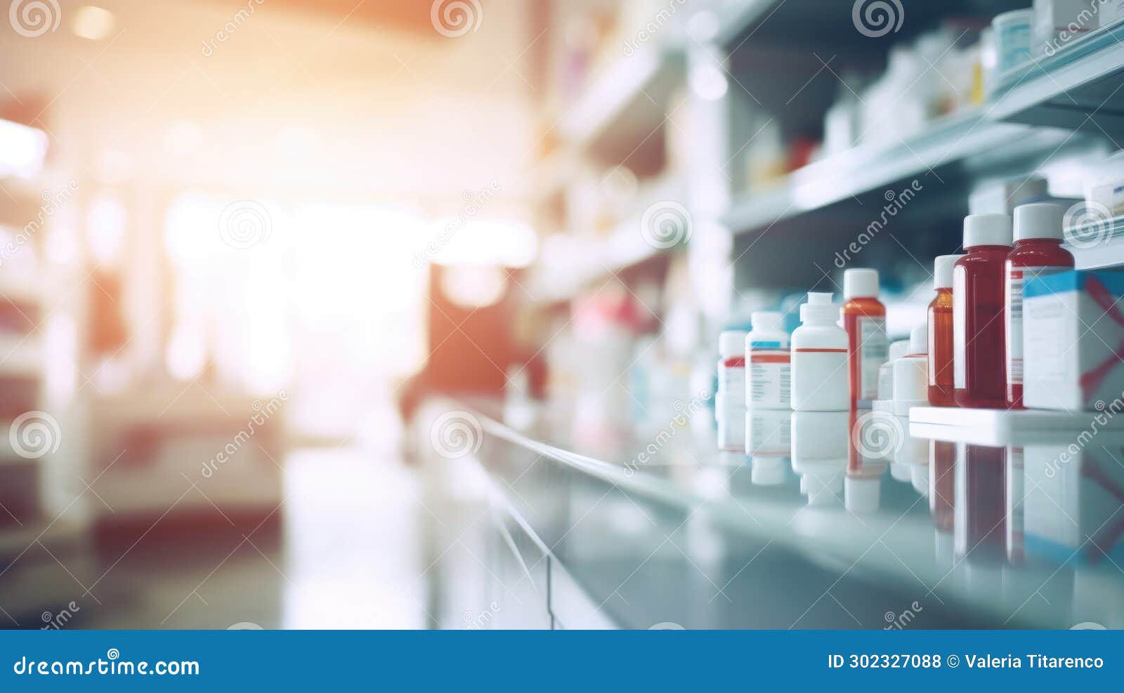 Soft Focus Pharmacy Backdrop, Featuring Medicines and Healthcare ...