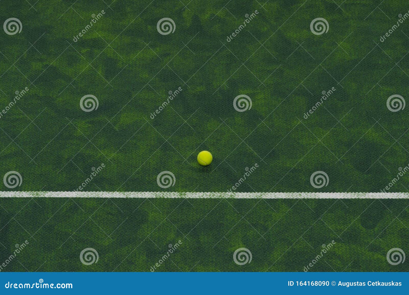 Soft Focus of Tennis Ball on Tennis Grass Court Stock Photo - Image of ...