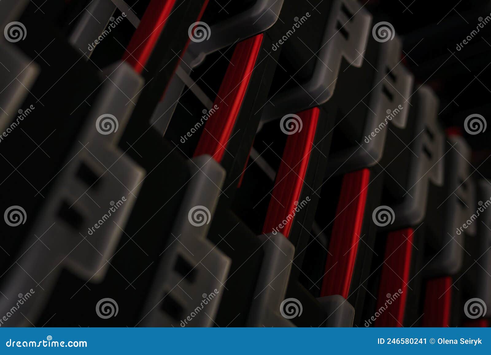 Soft Focused Close Up Shot of Tool Boxes or Containers for Instruments ...