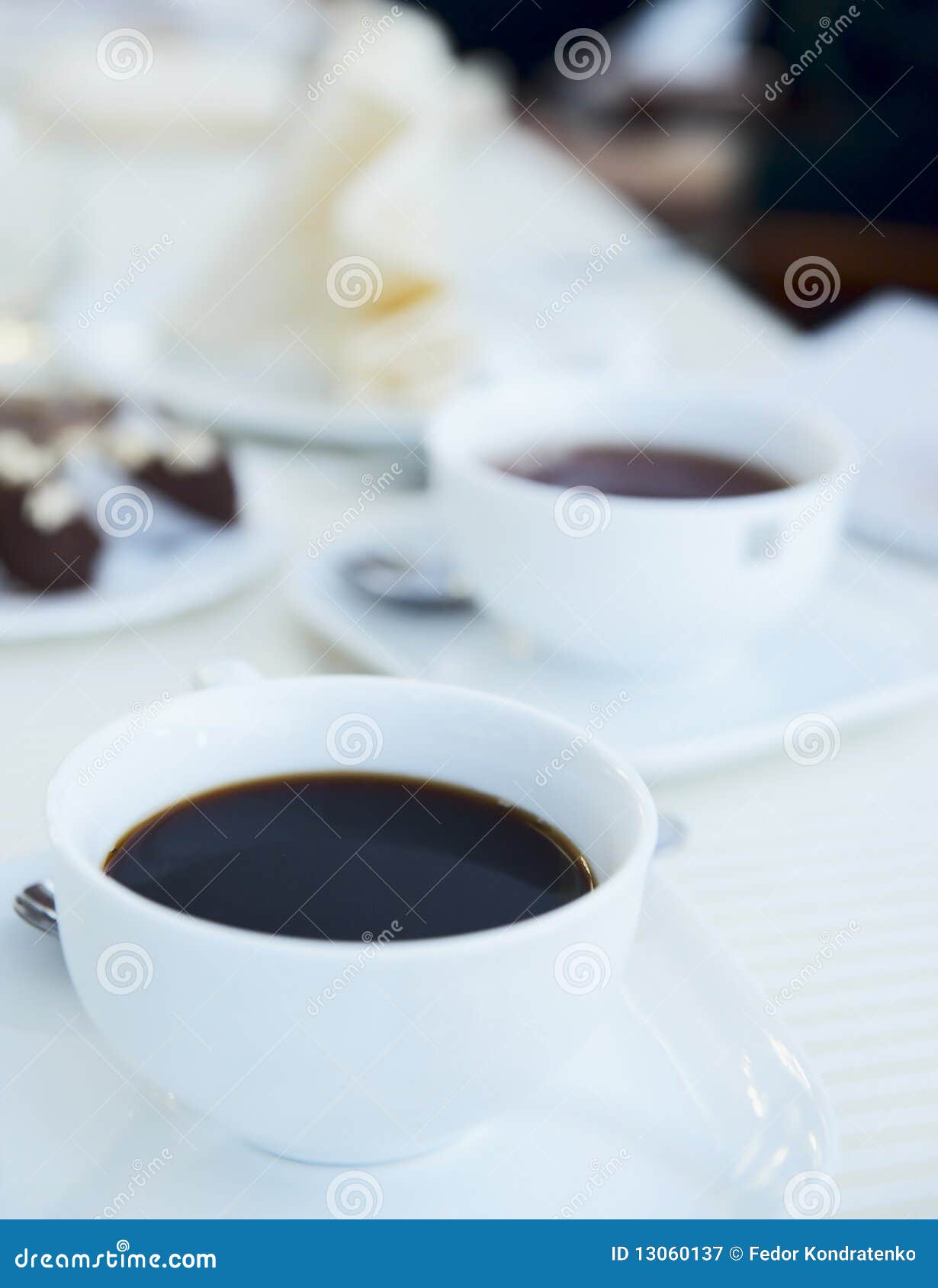 Soft-focused Cup of Morning Black Coffee Stock Image - Image of focus ...