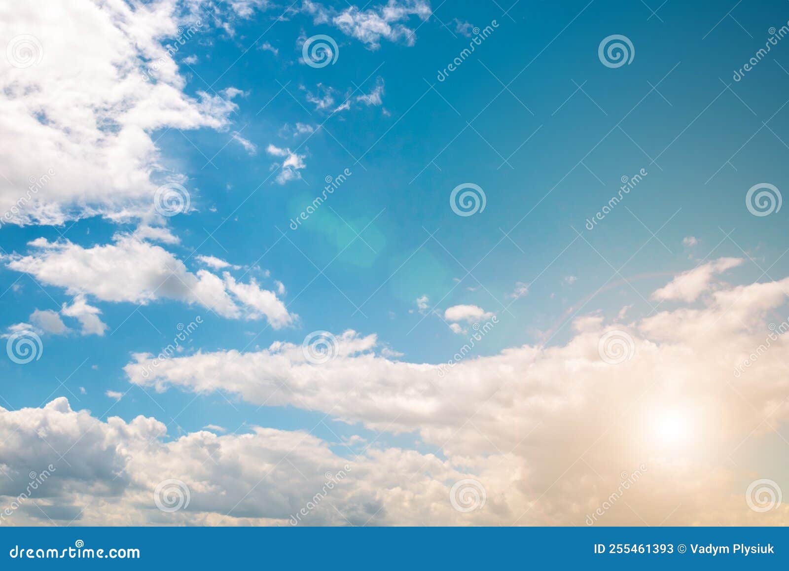 Soft Focused View of Beautiful Thunderclouds. Beautiful Dramatic Blue ...