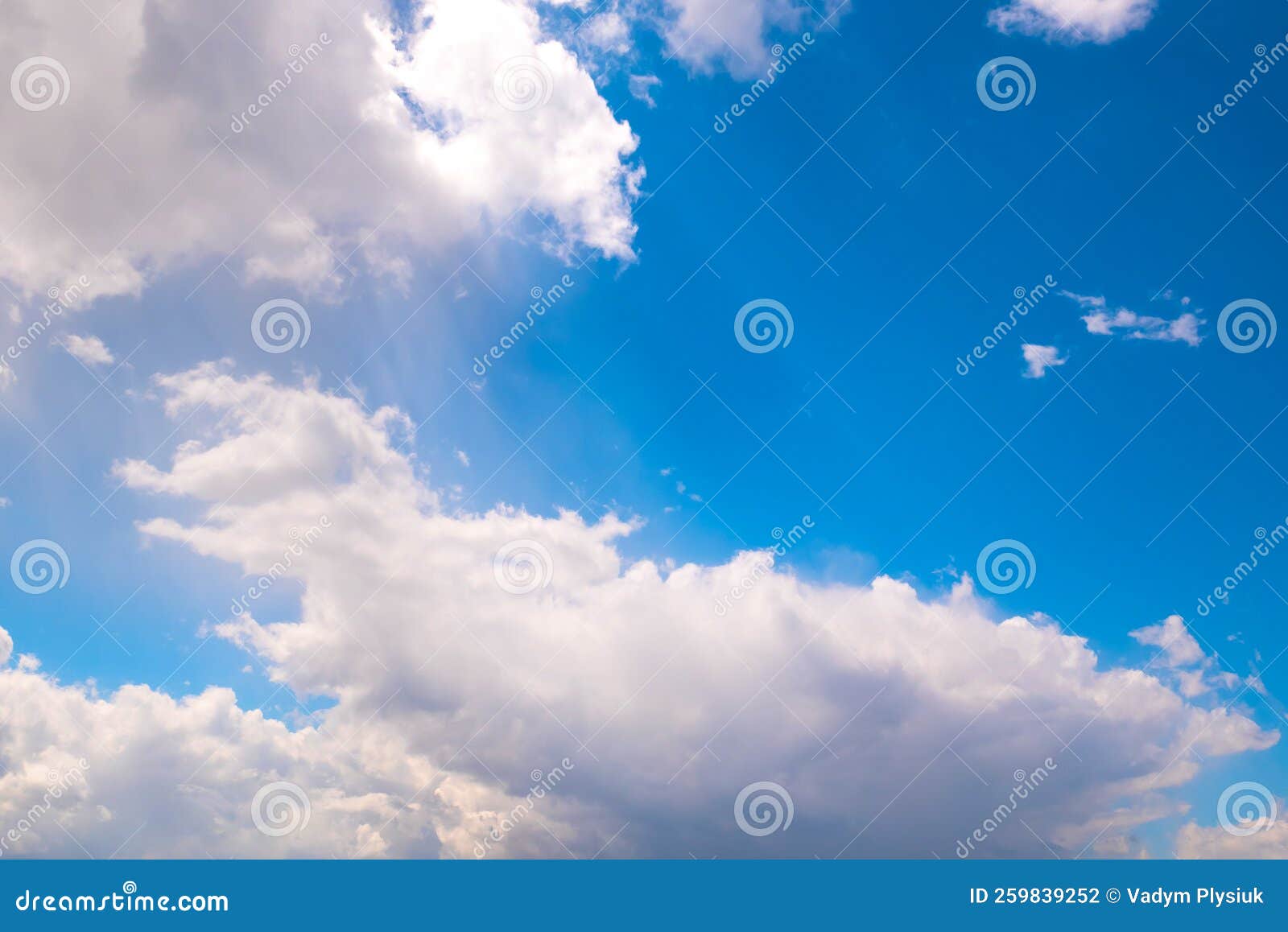 Soft Focused View of Beautiful Thunderclouds. Beautiful Dramatic Blue ...