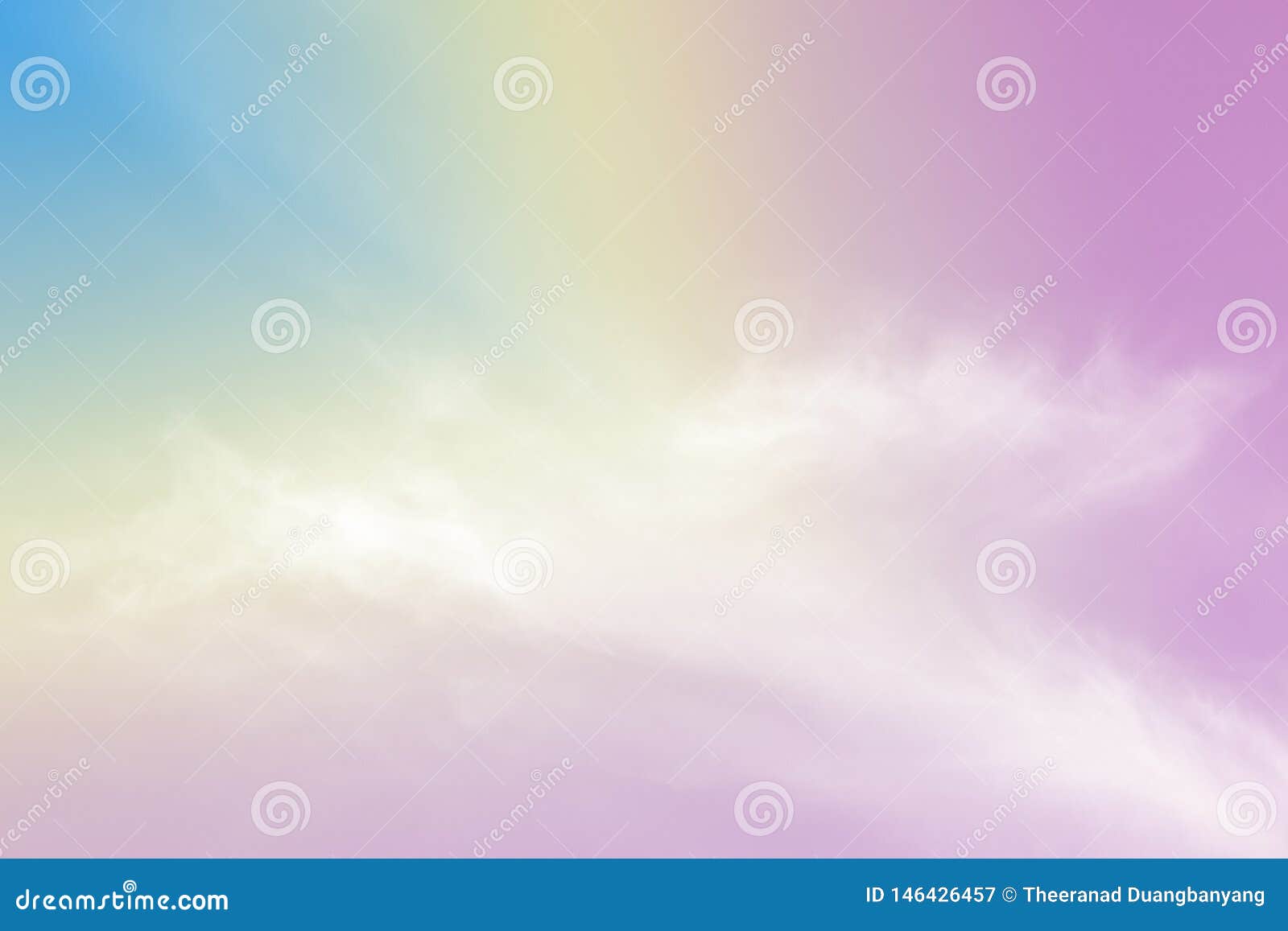 A Soft Fog Cloud Background with a Pastel Colored Orange To Blue ...