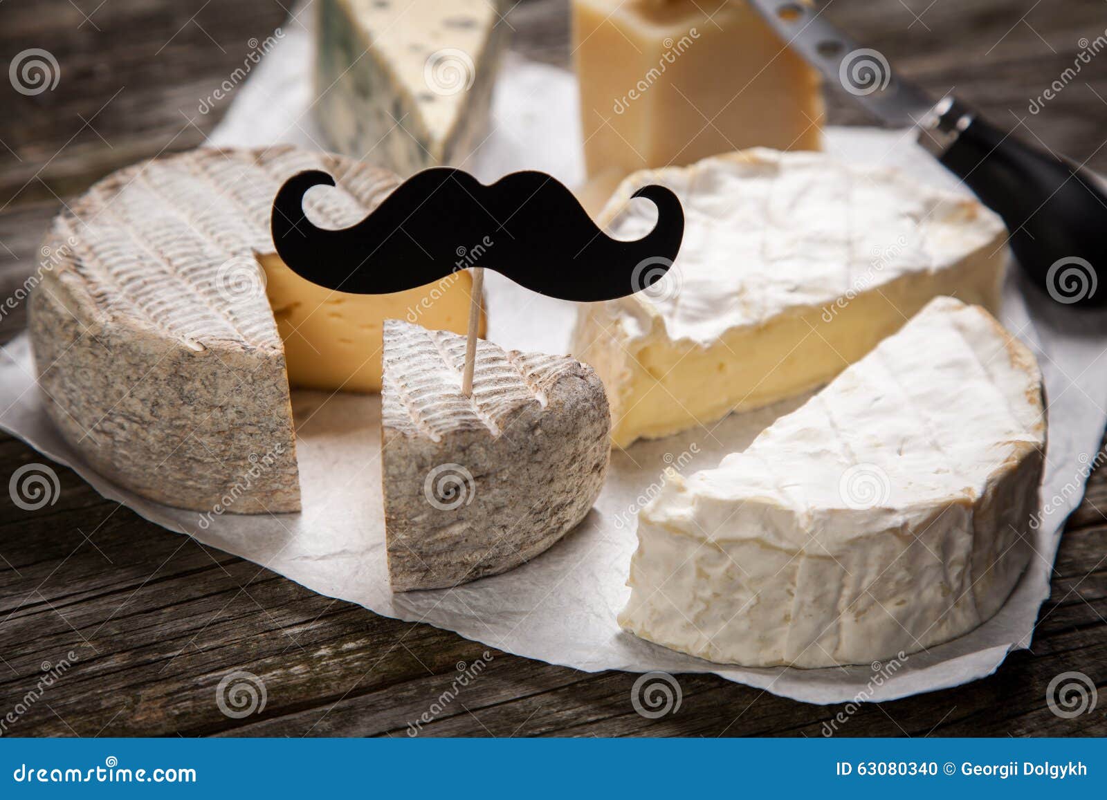 Soft french cheese stock photo. Image of french, knife - 63080340