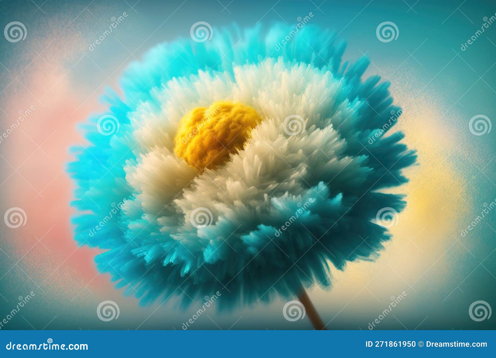 Soft Fully Flower Painted with Argentinian Colors. Stock Illustration ...