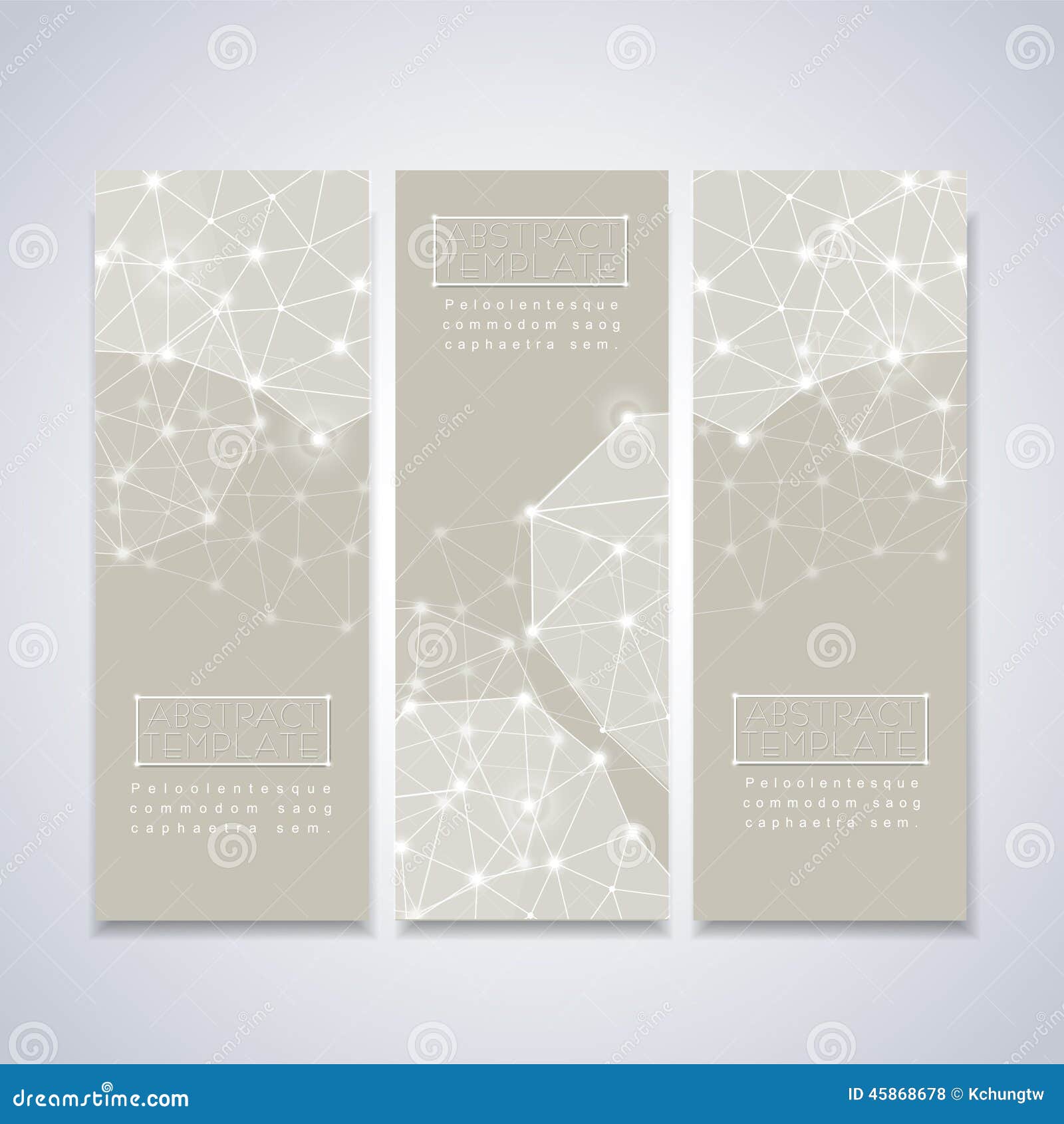 Soft Geometric Background Design for Banners Set Stock Vector ...