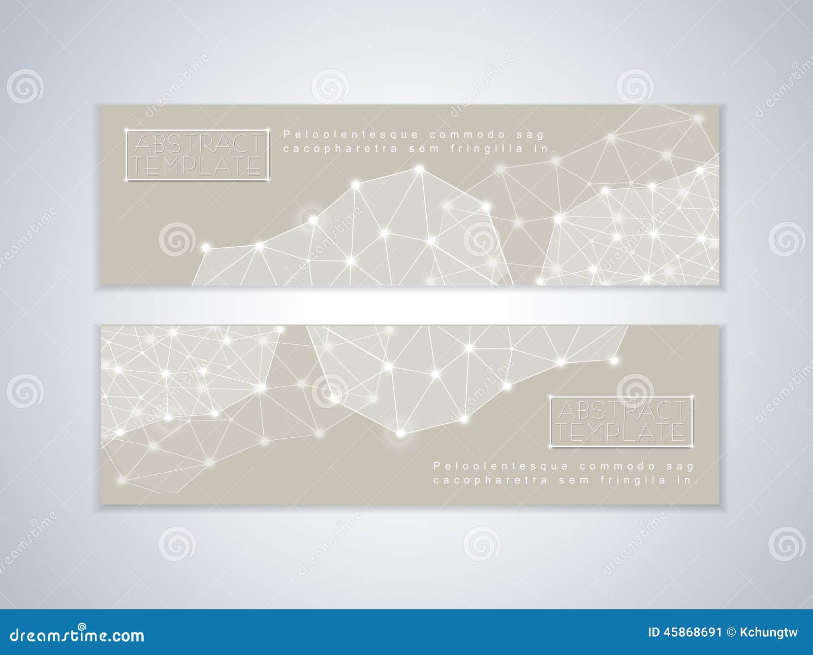 Soft Geometric Background Design for Banners Set Stock Vector ...