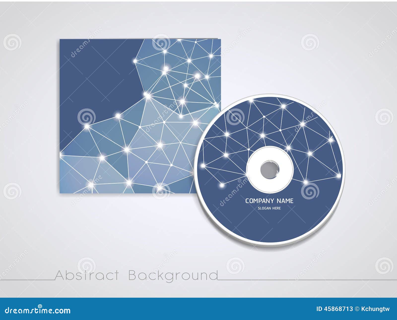 Soft Geometric Background Design for CD Cover Template Stock Vector ...