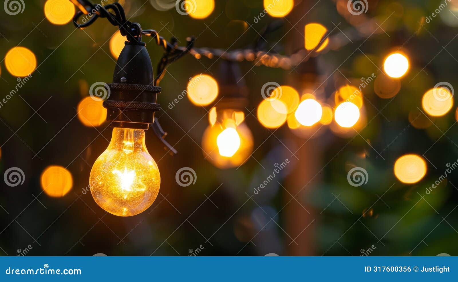 The Soft Glow of Ling String Lights Overhead Setting the Mood for a ...