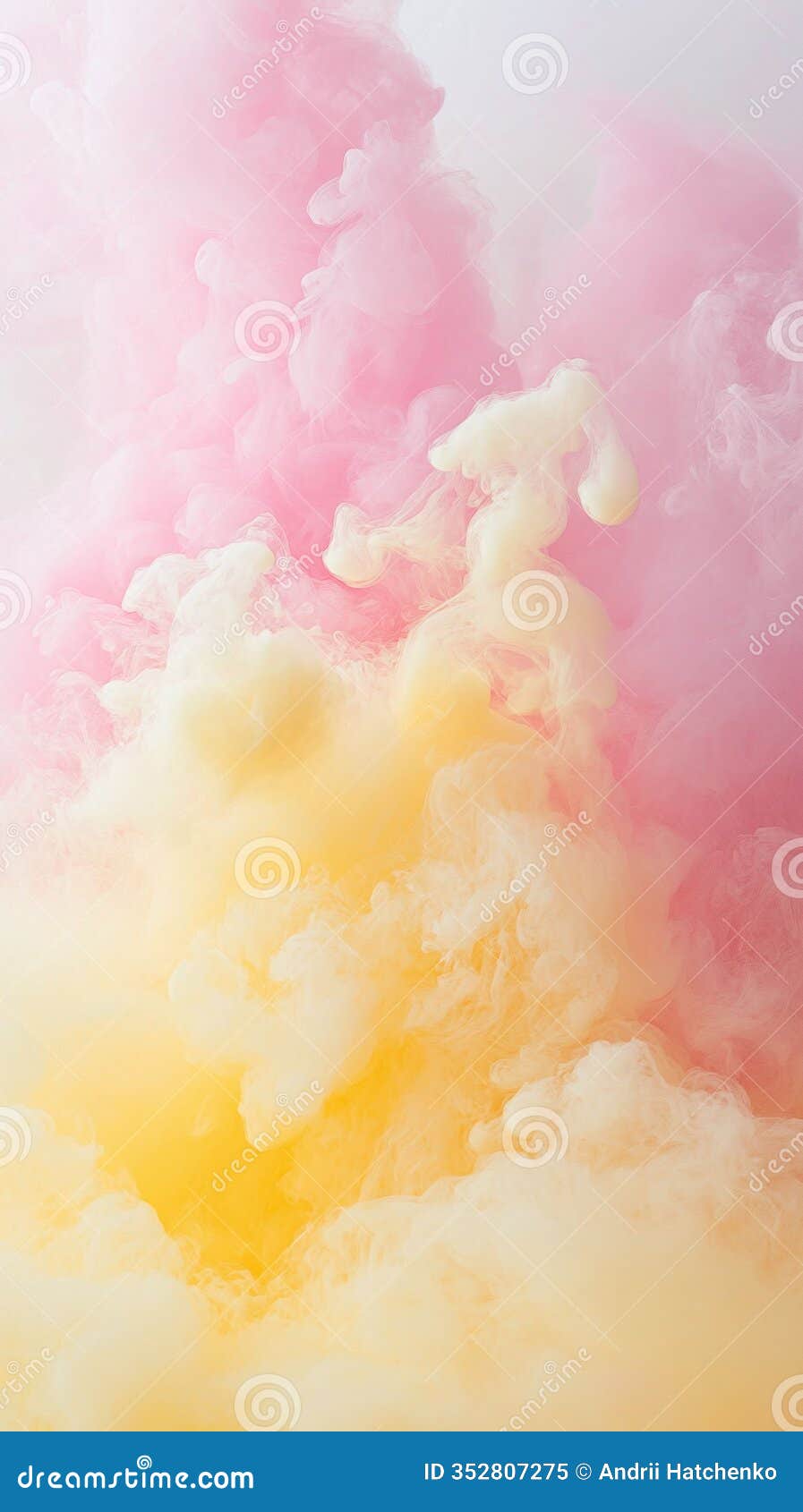 Soft Gradient Background of Butter Yellow and Azalea Pink Pastels ...