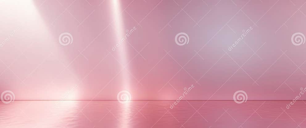 Soft Gradient Reflection on a Pink Metallic Background Stock Photo ...