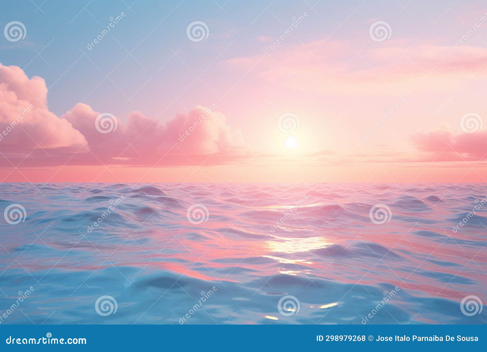 Soft Gradients Transitioning through Calming Ocean Stock Illustration ...