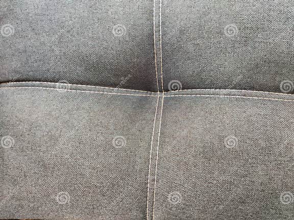 Soft Gray Fabric Upholstery Displaying Stitched Texture Suitable for ...